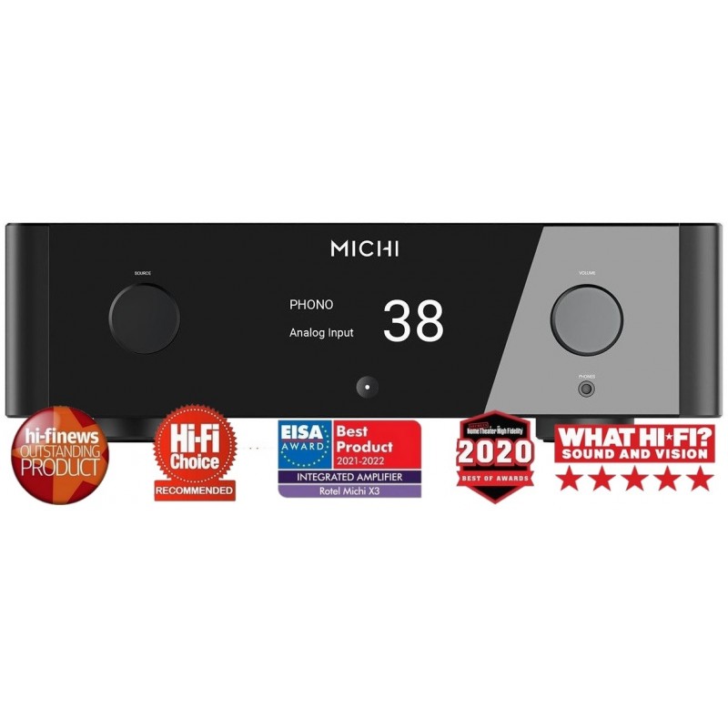 ROTEL MICHI X3 Bluetooth Streamer DAC MM MC Phono 200 watts - Loja HIFICLUB